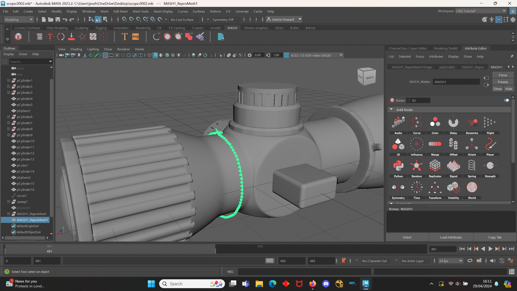 Development of Scope Model – My VFX Blog